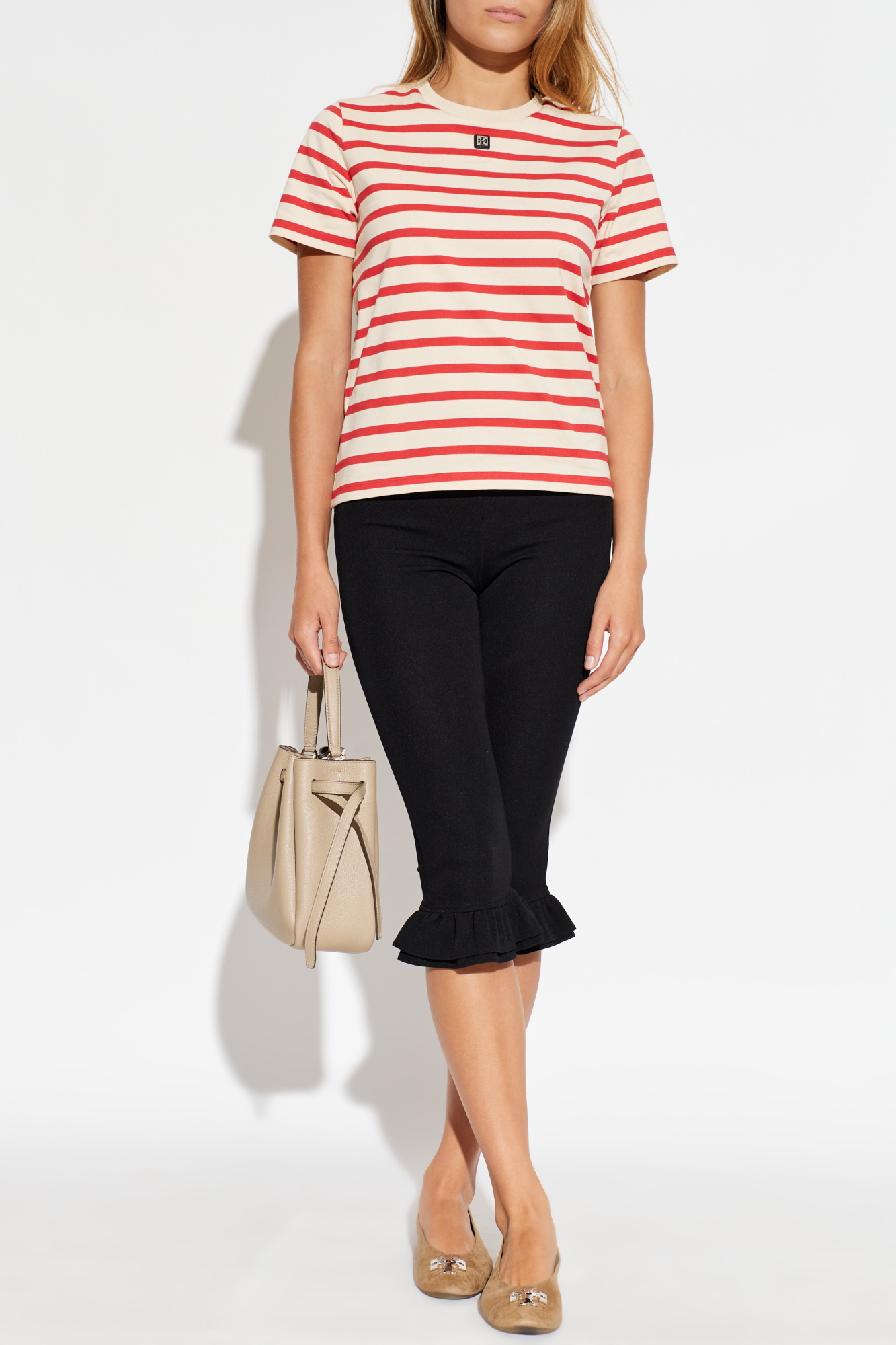 TORY BURCH Tory Burch Striped Knit T-Shirt