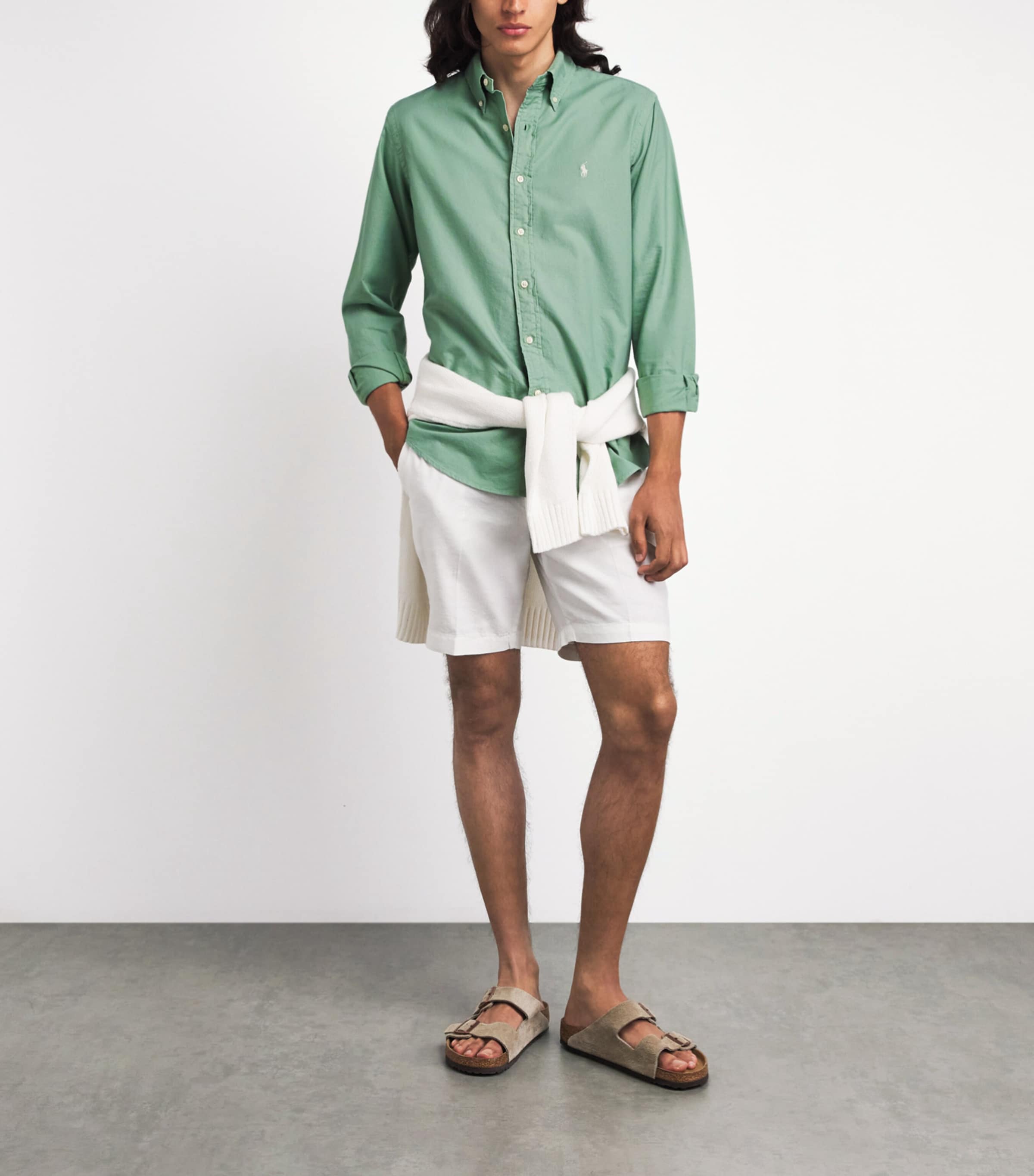 POLO RALPH LAUREN cotton garment-dyed oxford shirt