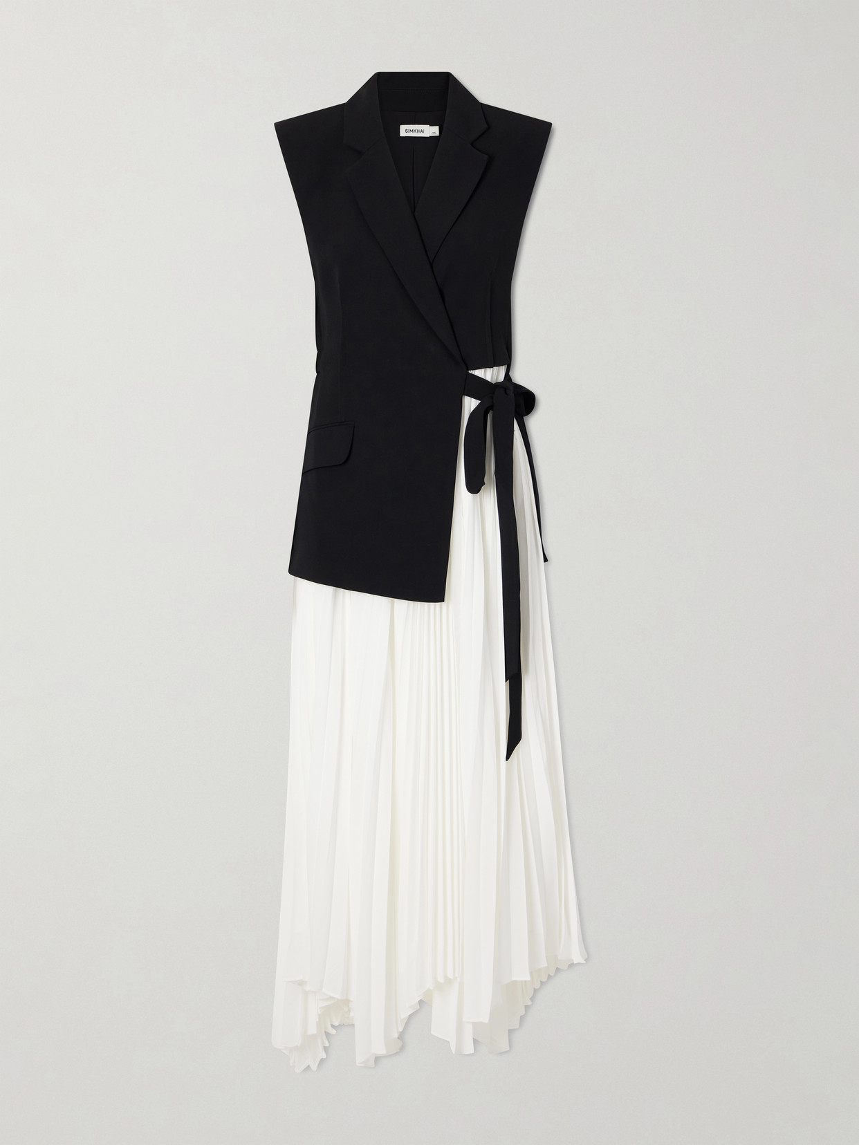 SIMKHAI SIMKHAI Helena Combo Blazer Midi Dress