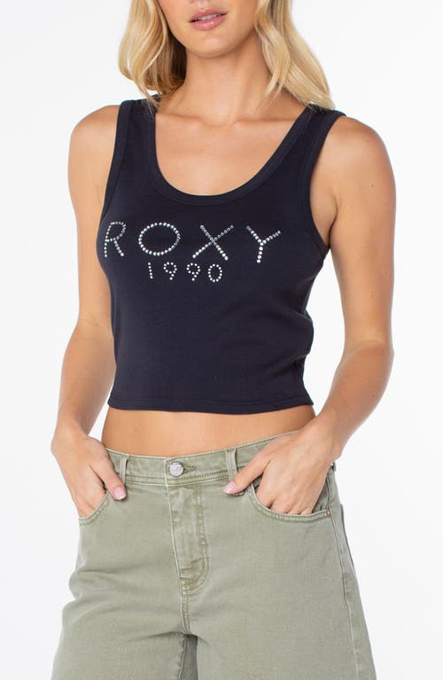 ROXY Roxy Embellished Ribbed Cropped Tank Top