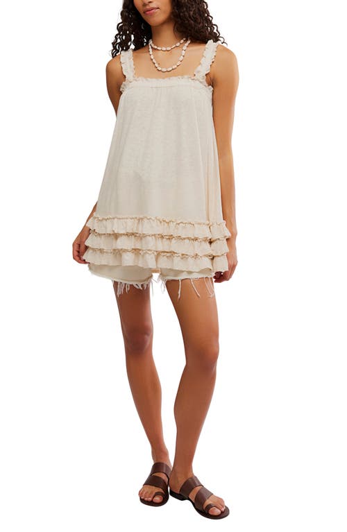 FREE PEOPLE Free People Spring Tide Ruffle Tunic Top