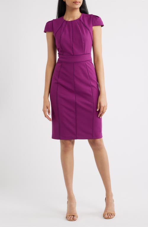 ANNE KLEIN Anne Klein Cap Sleeve Sheath Dress