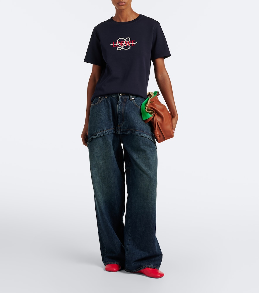 LOEWE Loewe Logo Cotton-Blend Jersey T-Shirt