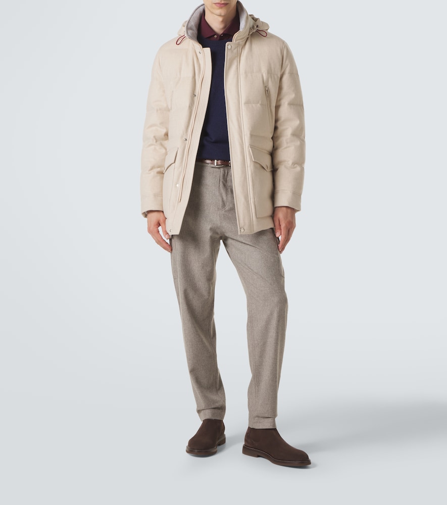 BRUNELLO CUCINELLI Brunello Cucinelli Wool Flannel Down Parka