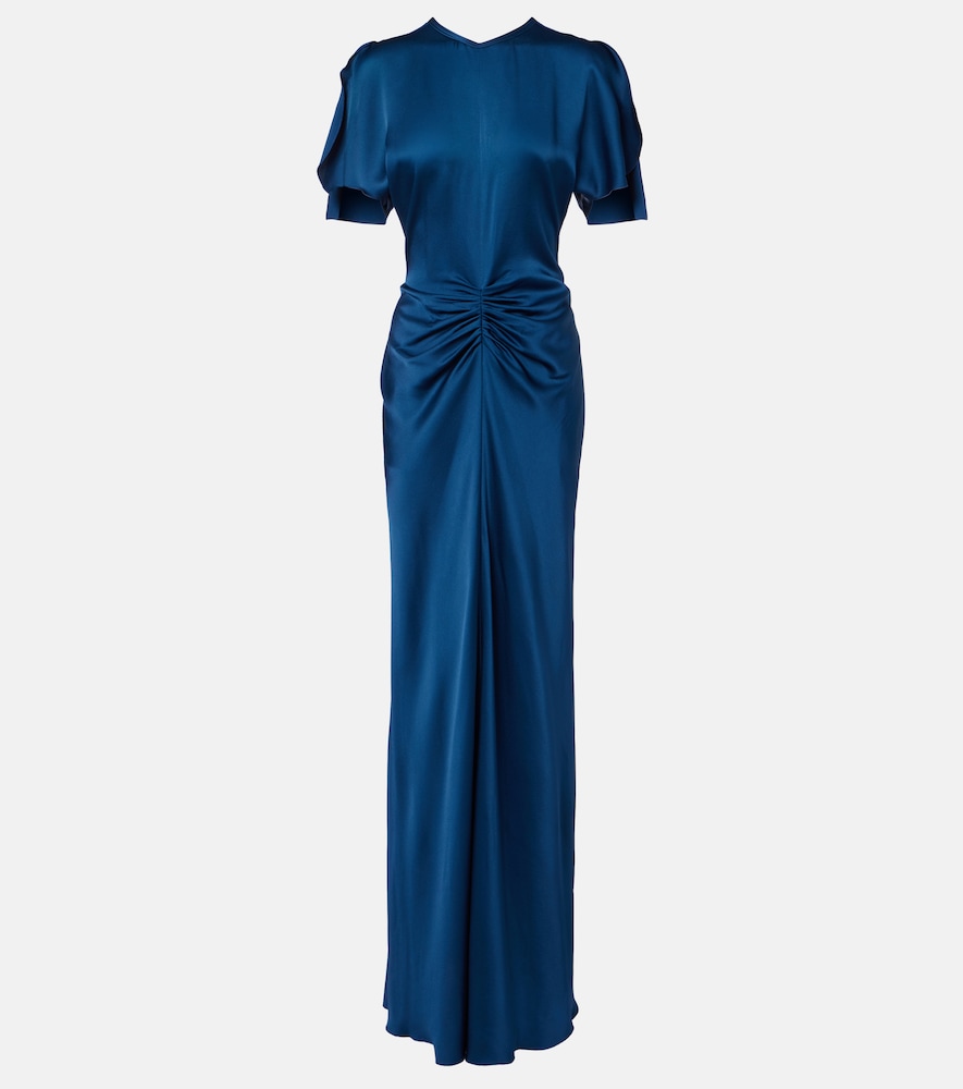 house of harlow blue satin dress x REVOLVE Astra Gown