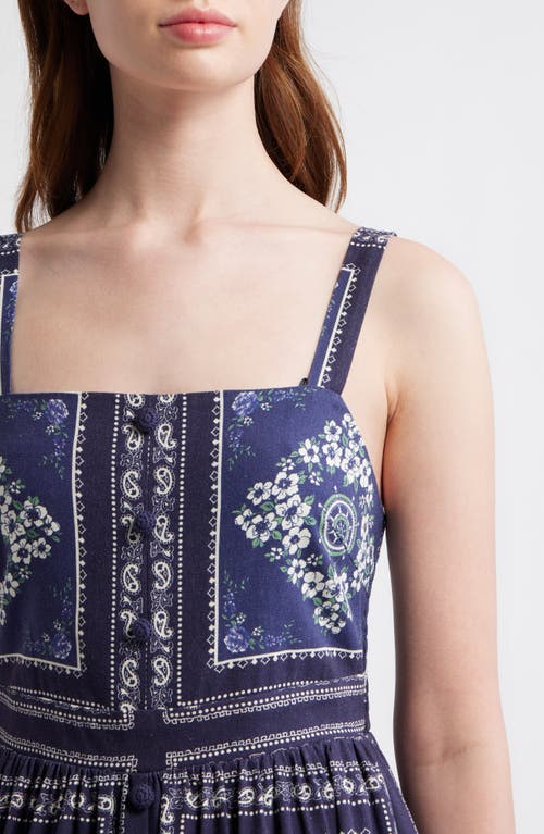 zoe and claire denim dress Cap Sleeve Chain Jacquard Dress