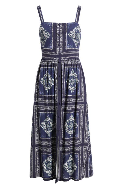 zoe and claire denim dress Sleeveless Belted Denim Dress (Women)