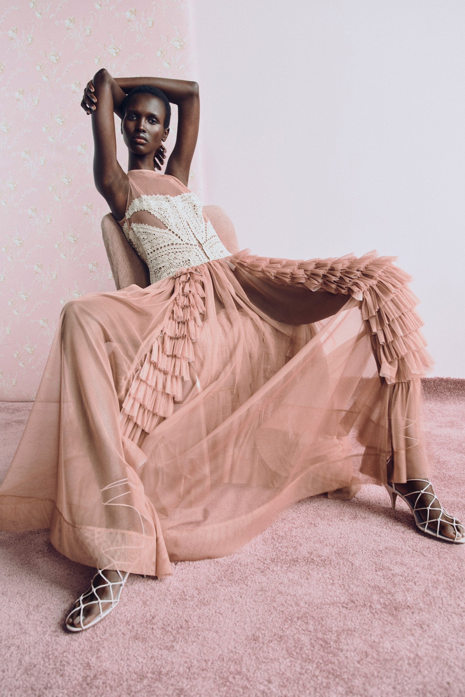 ULLA JOHNSON Ulla Johnson Orla Crochet & Tulle Gown