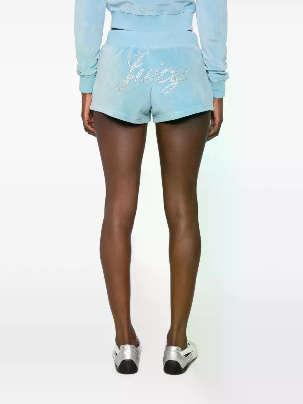 SPORTY & RICH Sporty & Rich x Juicy Couture Velour Shorts