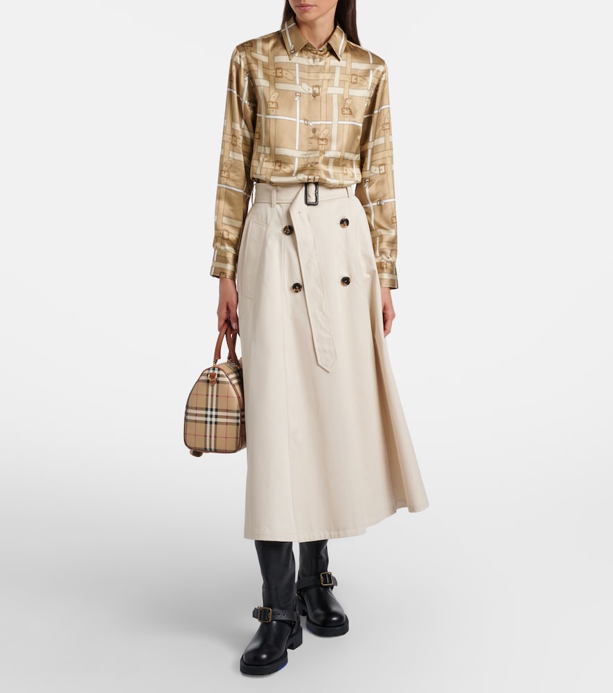 BURBERRY Burberry Soft Saddle Leather Mid-Calf Boots with Buckle Fastening