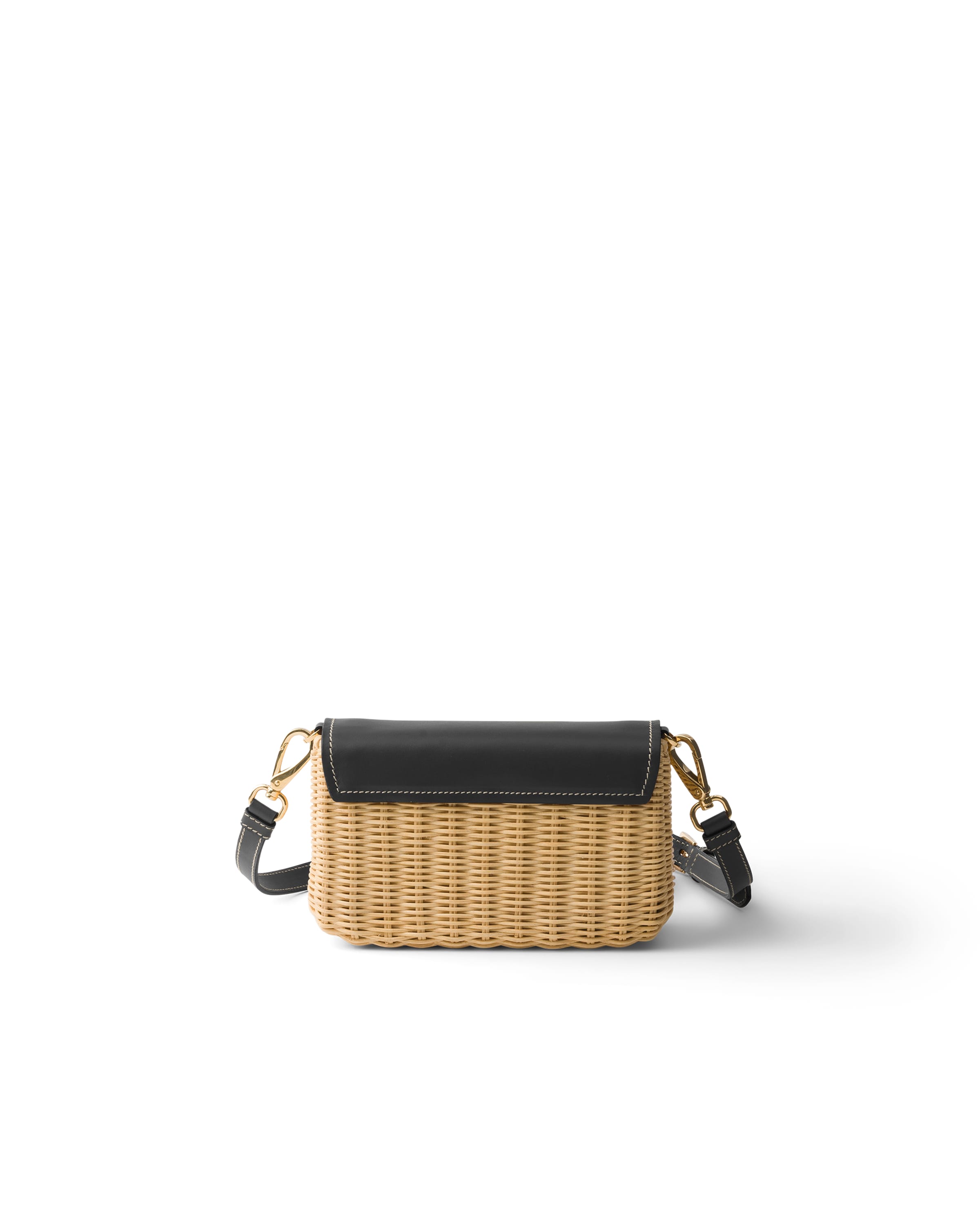 Loro Piana Micro Sesia Wicker & Leather Handbag - B3jx Malt