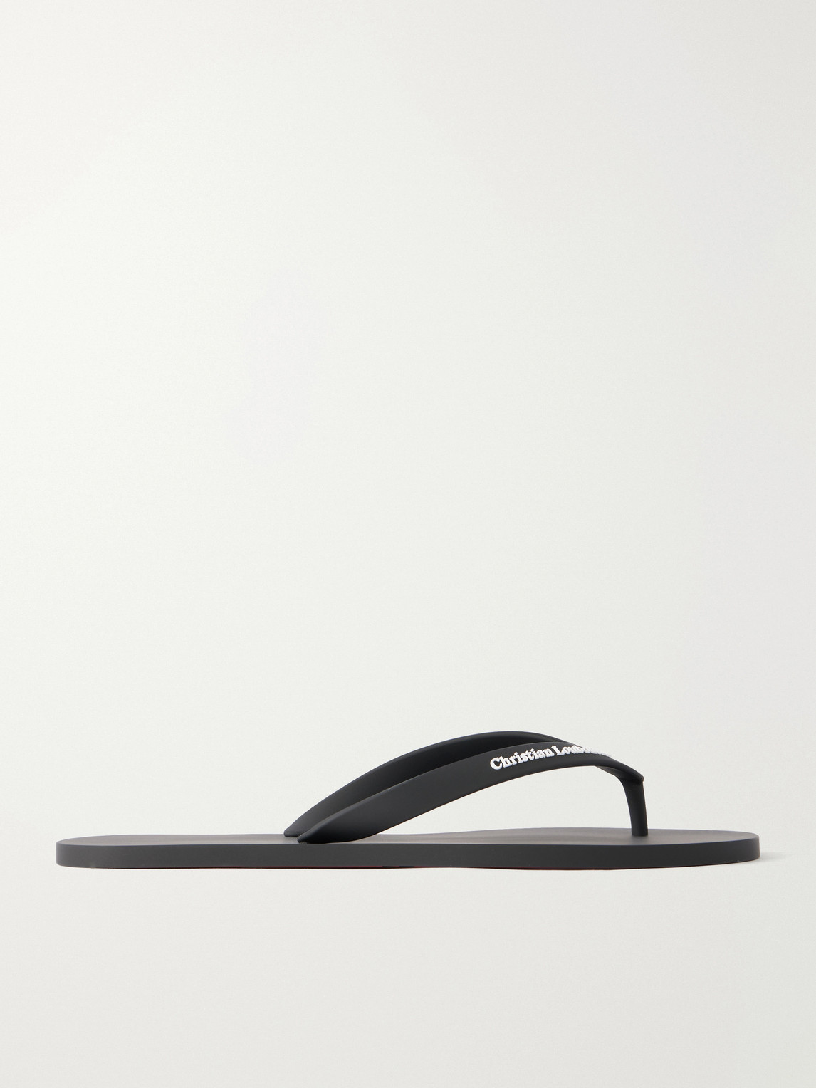 CHRISTIAN LOUBOUTIN Christian Louboutin Logo Embossed Rubber Flip Flops