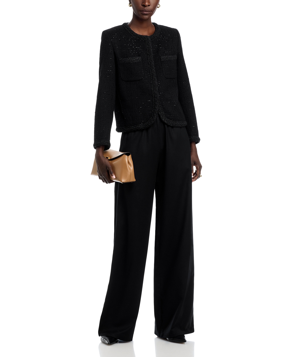 FABIANA FILIPPI Fabiana Filippi Wide Leg Flannel Pants