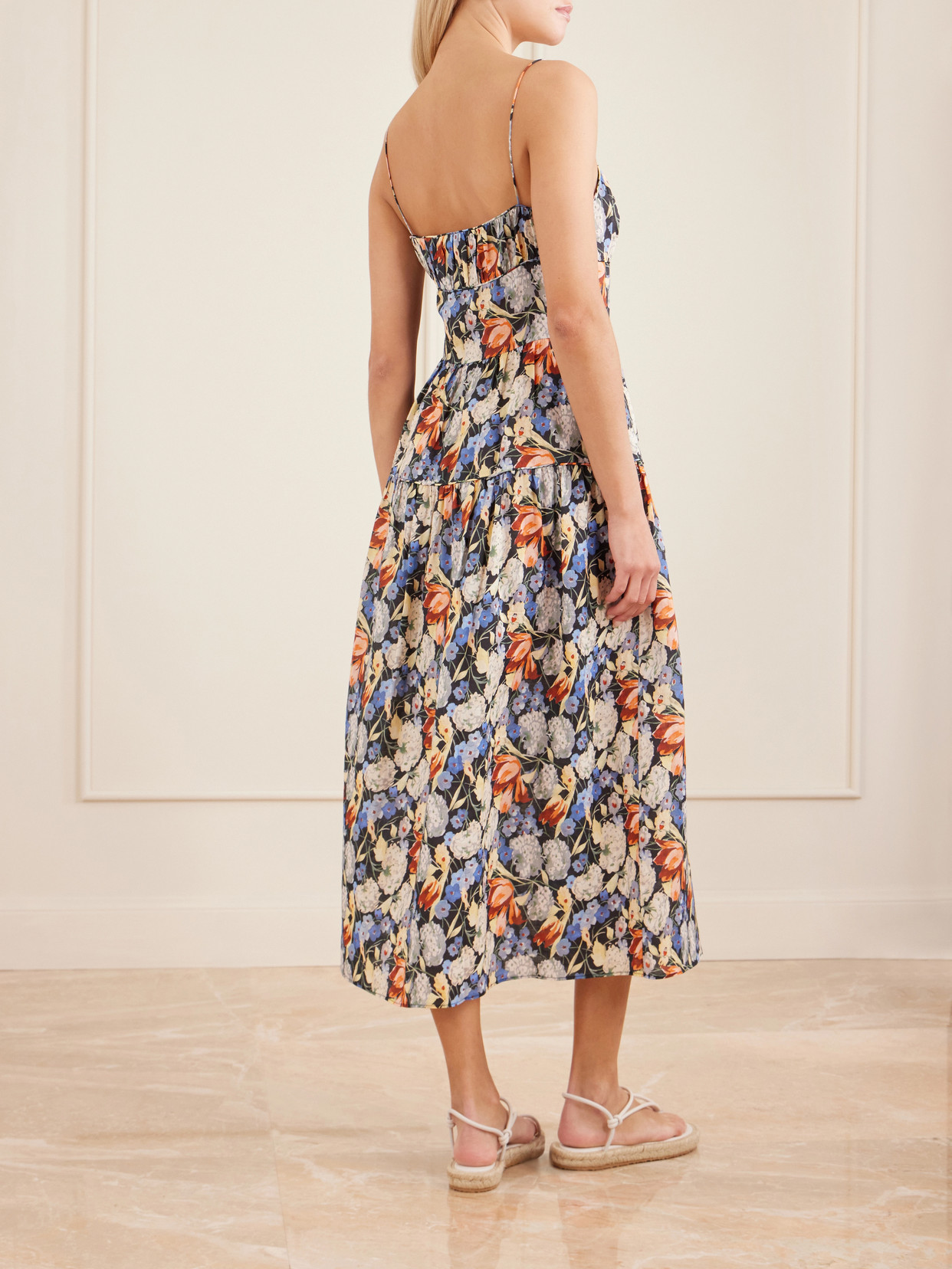DôEn Illiana Tiered Dress - Blanc Prairie Rose | Editorialist