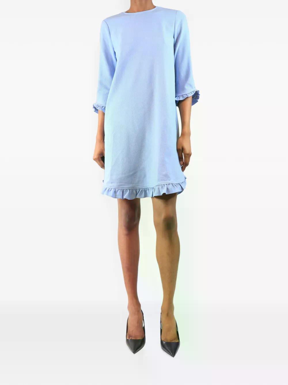 GANNI GANNI Ruffled Crepe Mini Dress