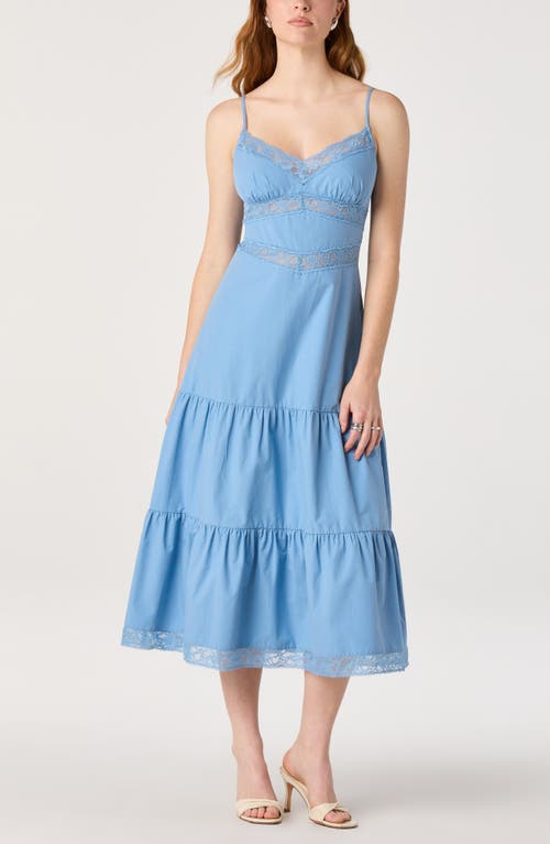ASTR THE LABEL ASTR the Label Berenice Lace Detail Tiered Cotton Dress