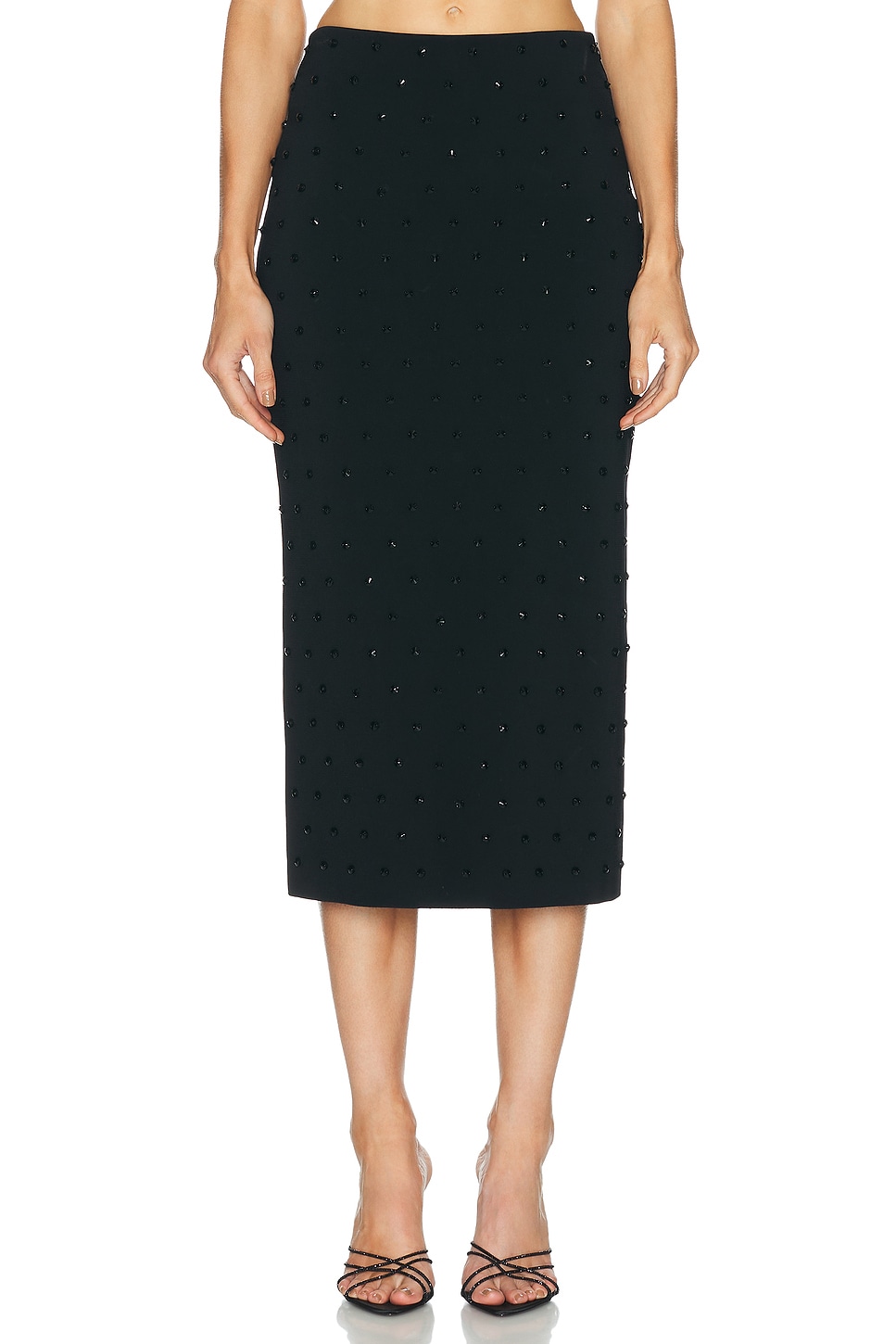 CAROLINA HERRERA Carolina Herrera Embellished Midi Pencil Skirt