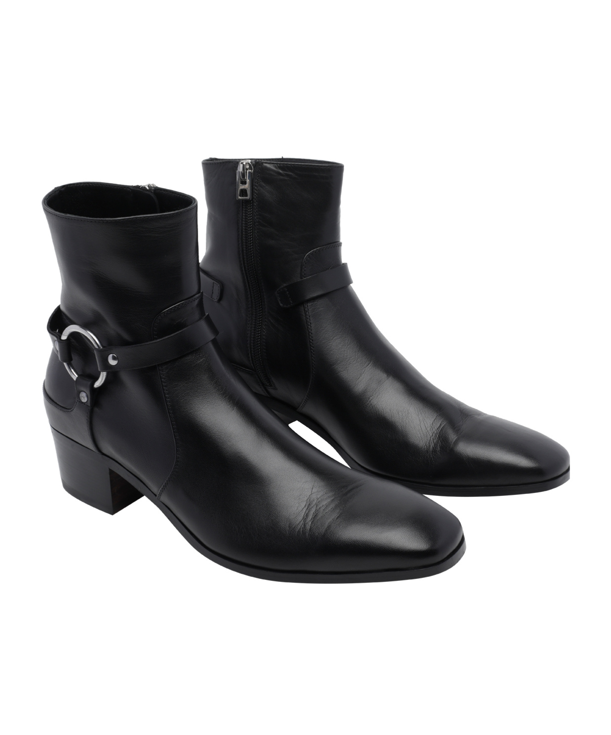 Celine Leon Zipped Boot With Metal Toe - Black | Editorialist