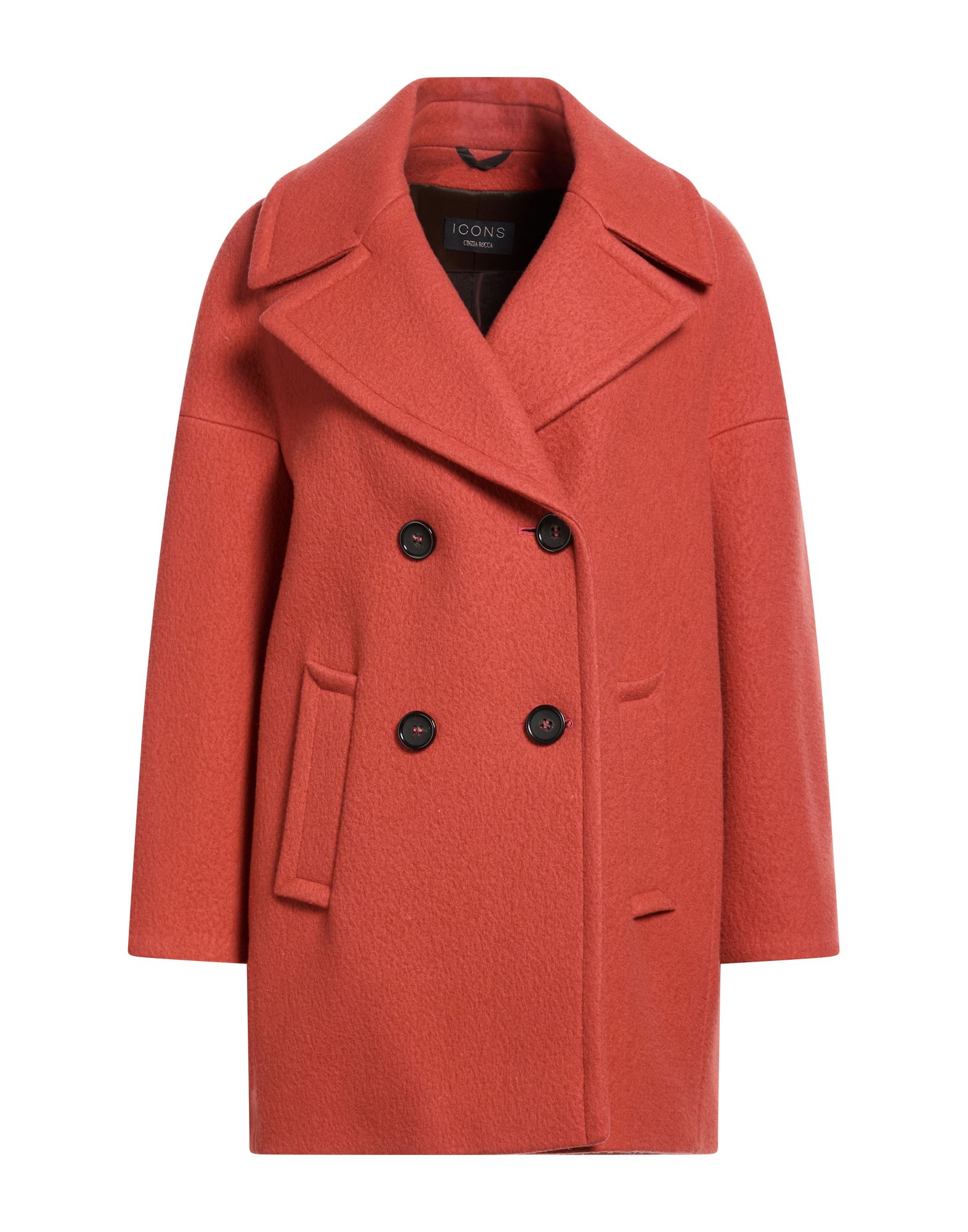 Cinzia Rocca Three-Quarter Length Alpaca Coat In Espresso - 50 