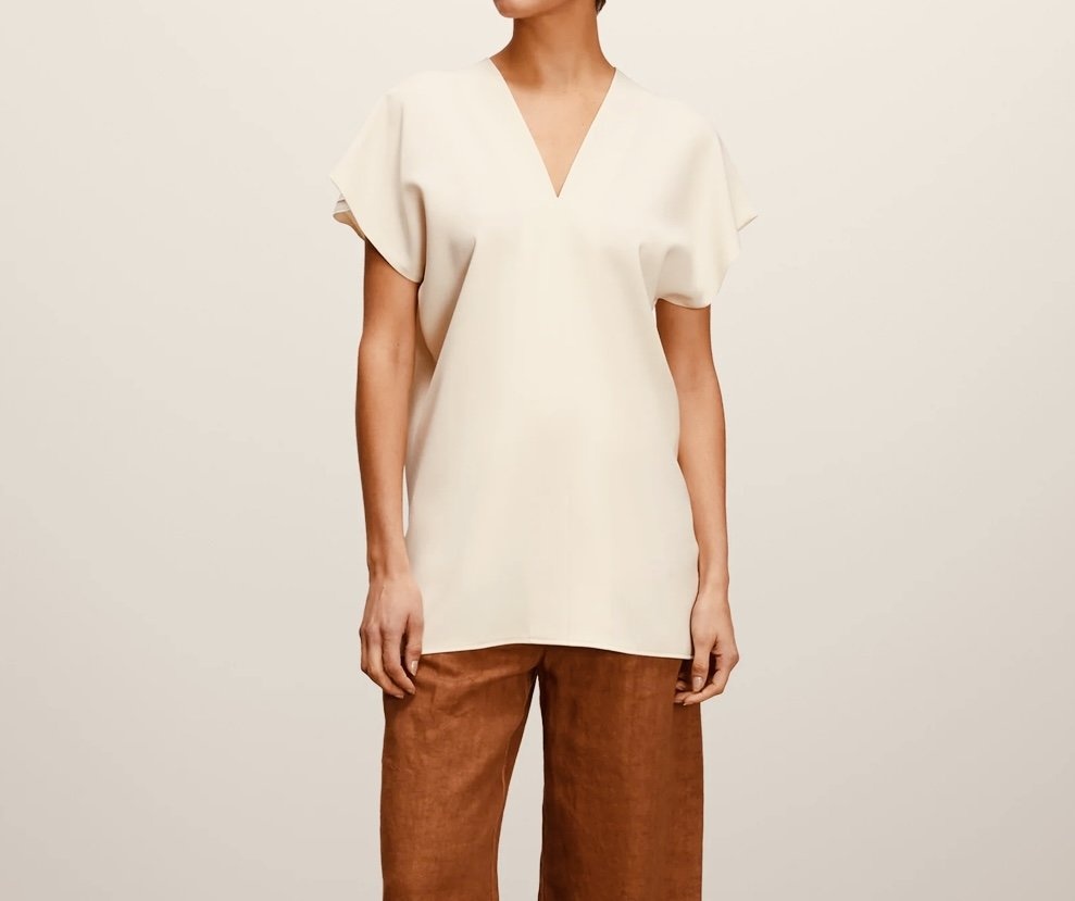 ASPESI Aspesi V-neck Satin Blouse