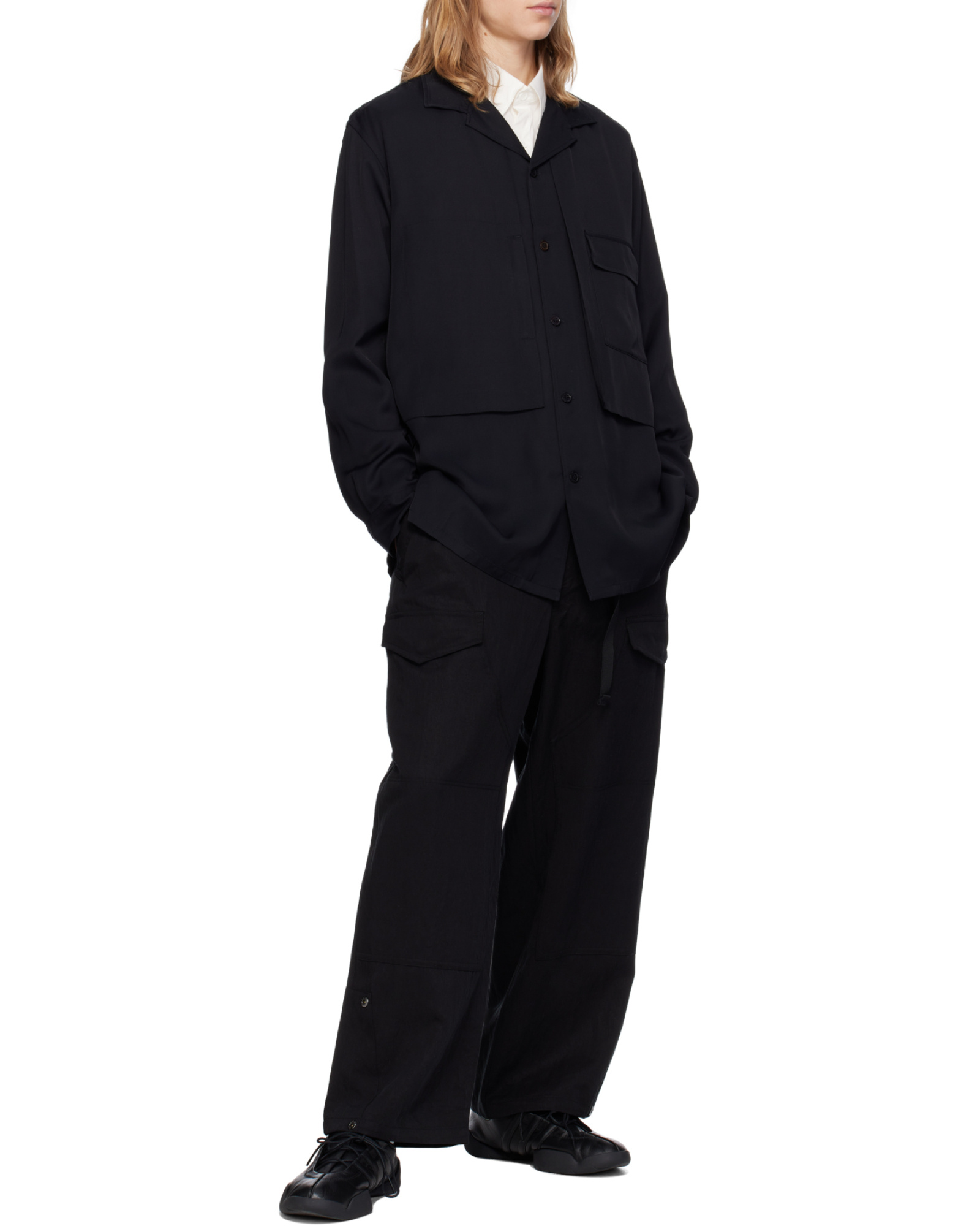 Y3 Y-3 Button-Up Twill Shirt