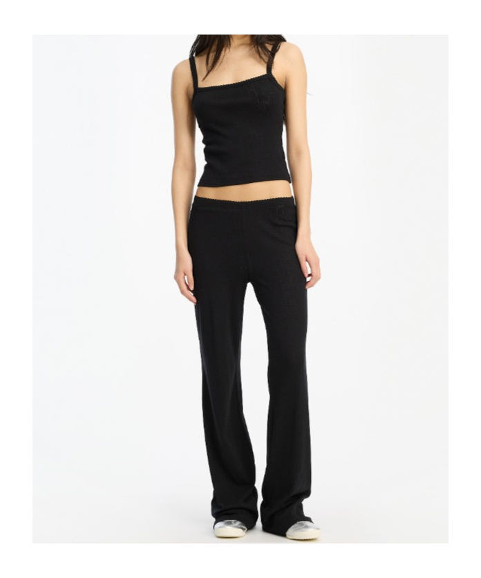 ROTATE BY BIRGER CHRISTENSEN ROTATE Pointelle Wide-Leg Pants