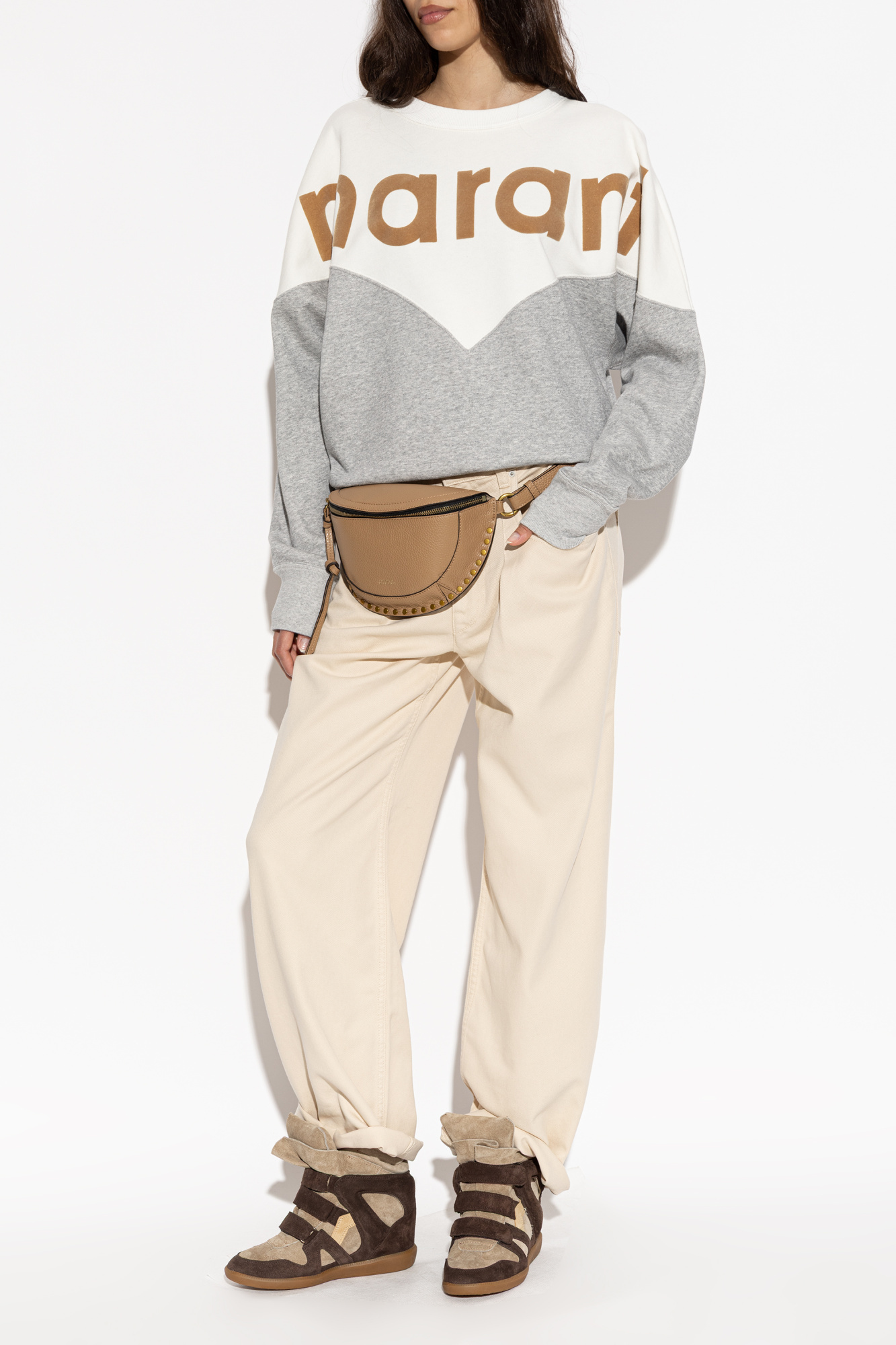 ISABEL MARANT ÉTOILE Isabel Marant Bekett Round Toe Wedge Sneakers
