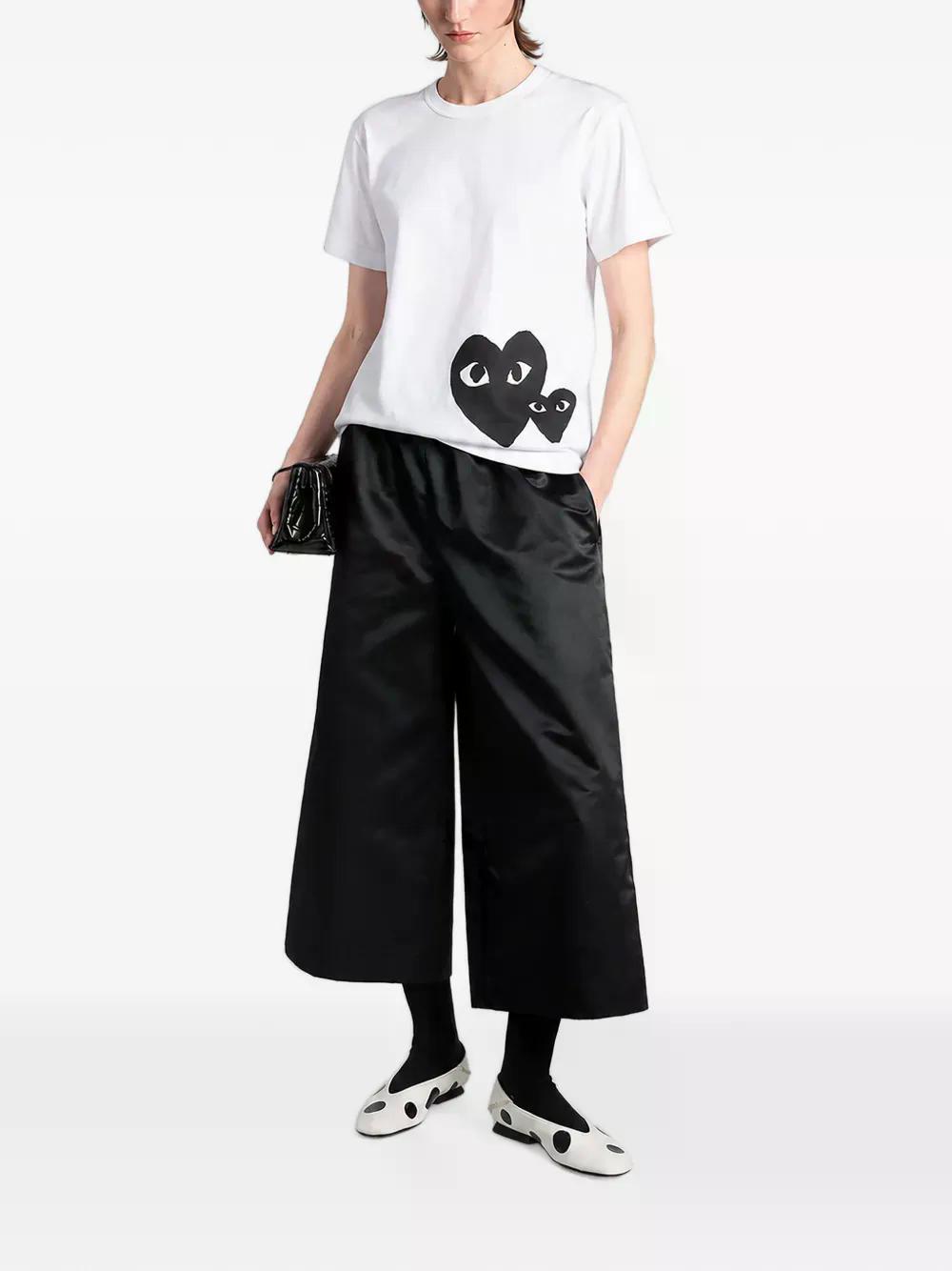 PLAY COMME DES GARCON Comme Des Garçons Play Heart Print T-Shirt