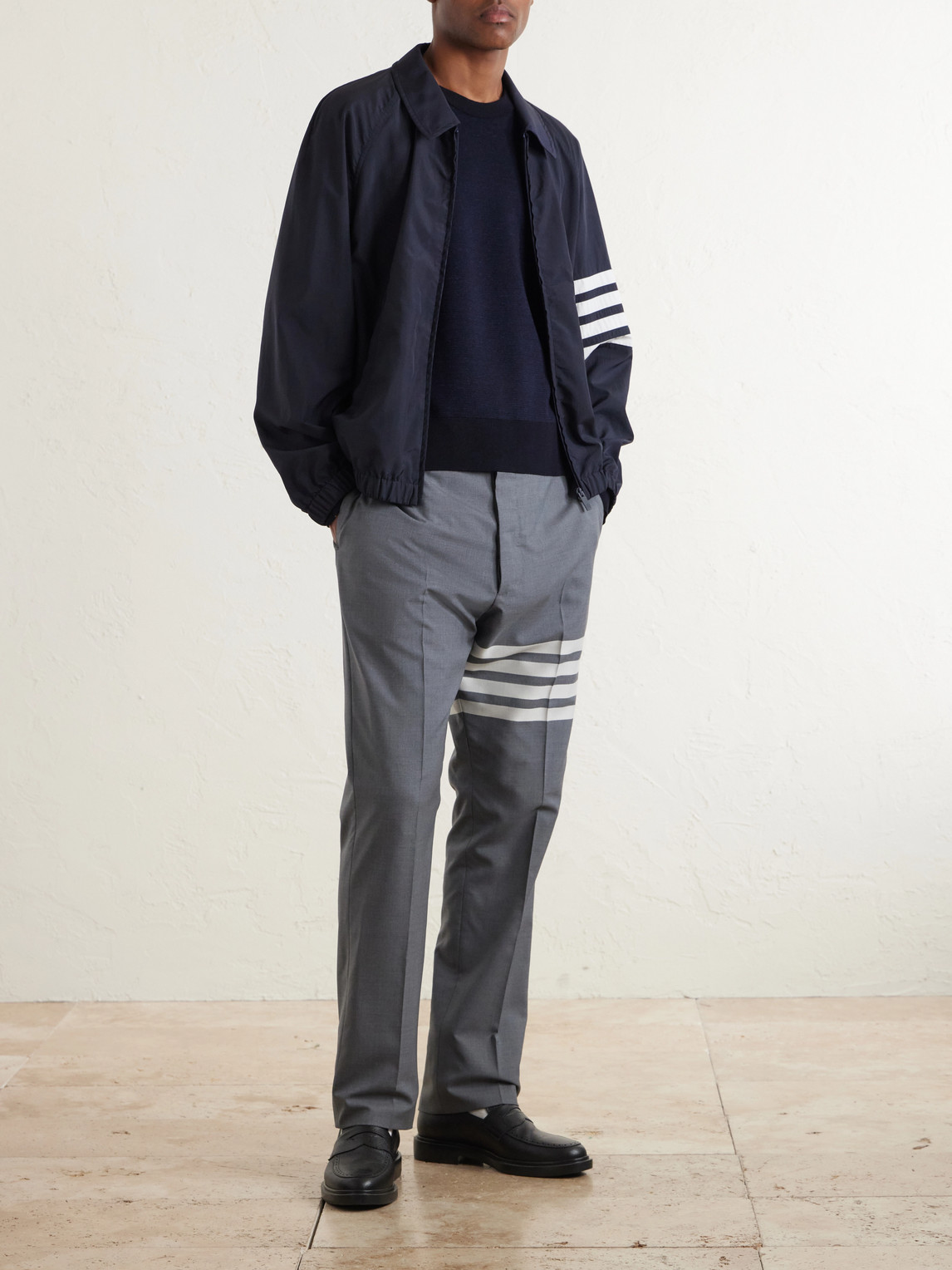 THOM BROWNE THOM BROWNE Striped Ripstop Track Jacket