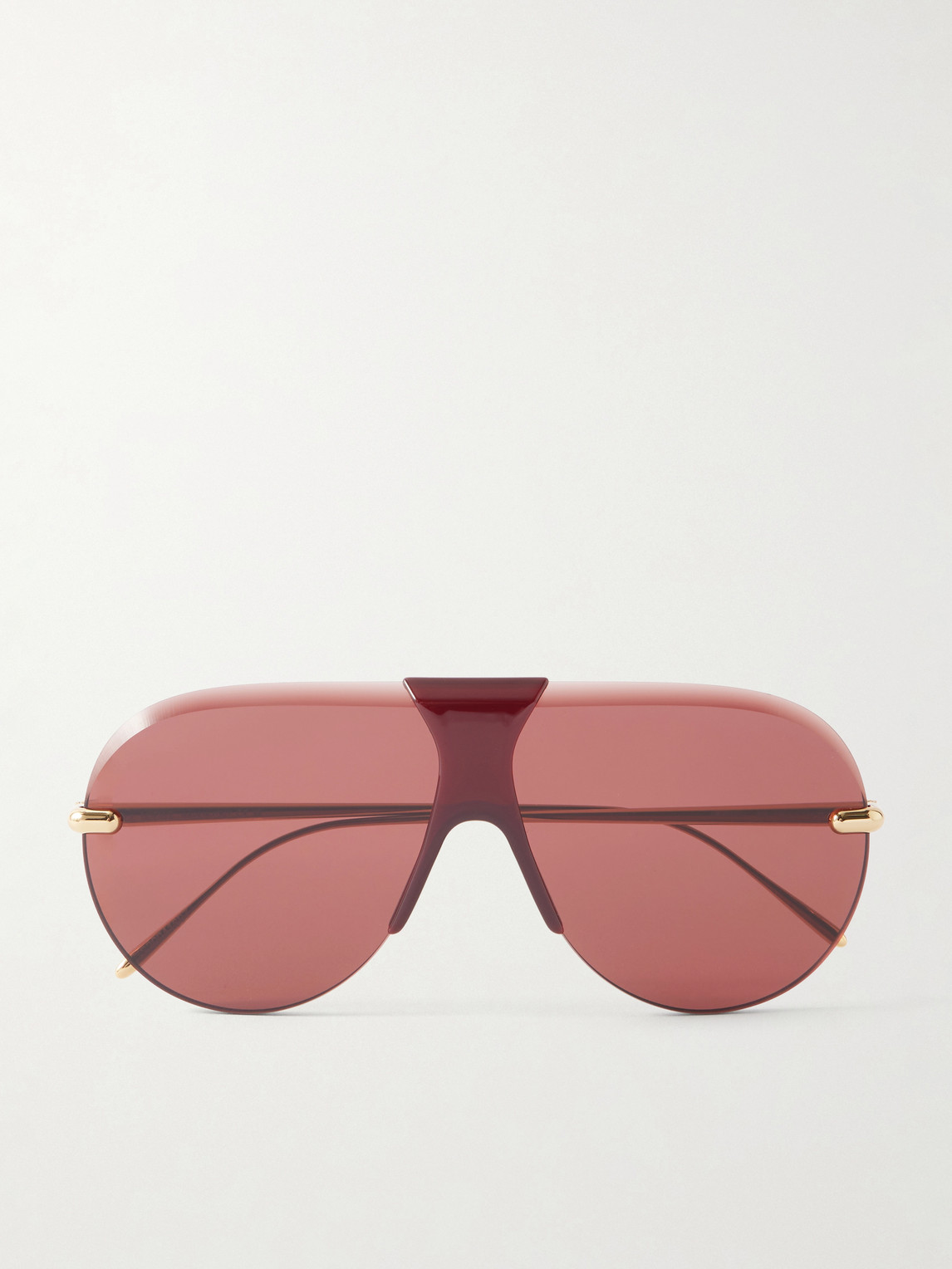 LOEWE LOEWE Aviator Gold-Tone and Tortoiseshell Acetate Sunglasses