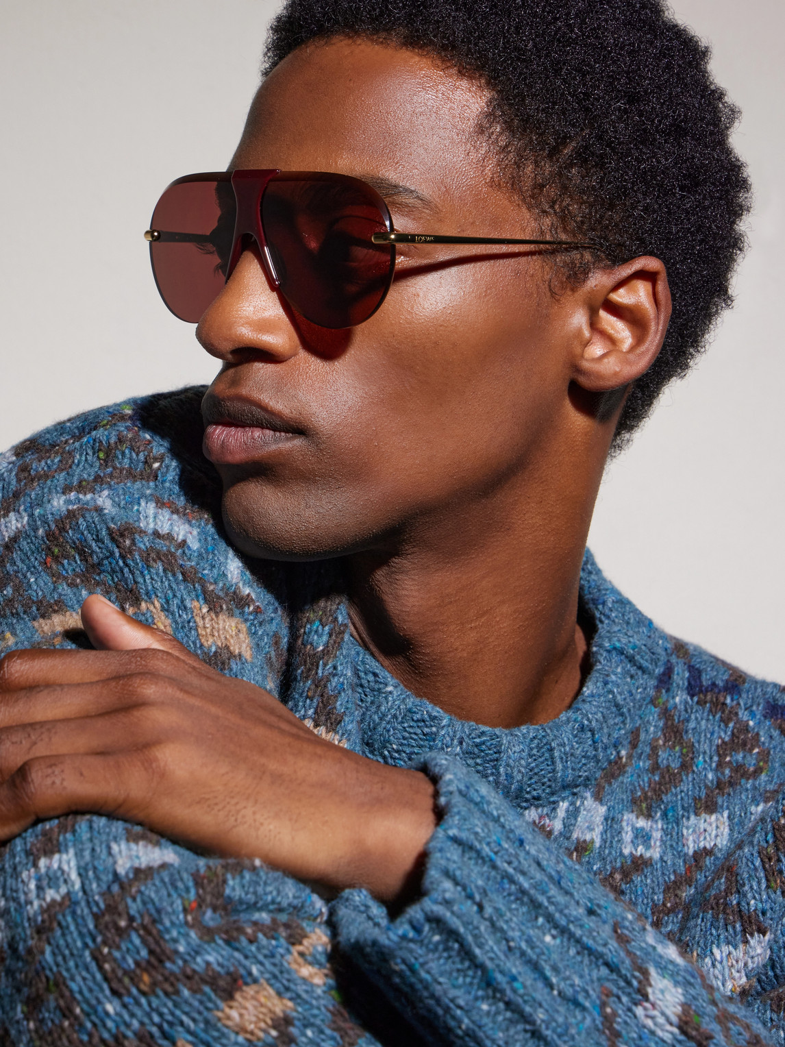 LOEWE LOEWE Aviator Gold-Tone and Tortoiseshell Acetate Sunglasses