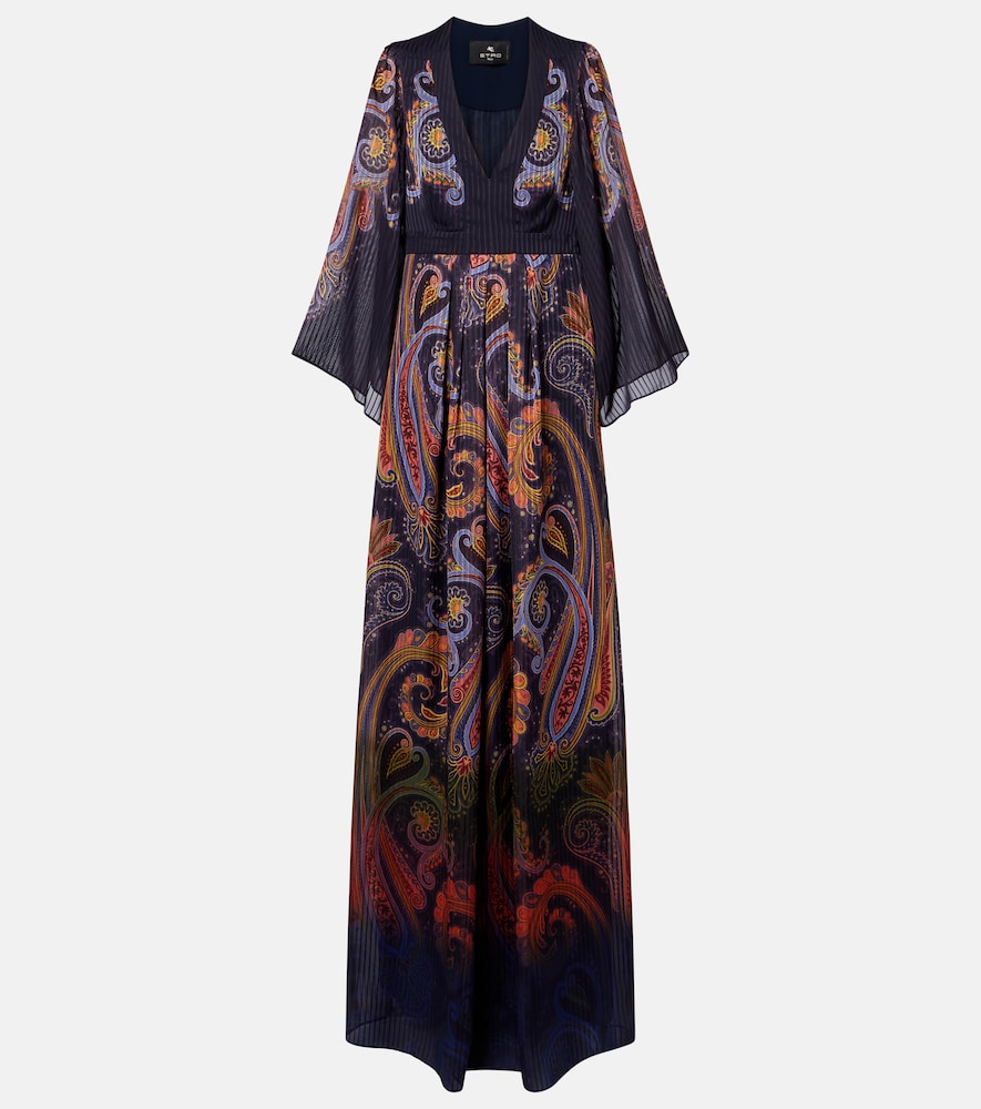 madewell silk paisley dress Women's Silk Cold-Shoulder Dress in Watercolor Paisley - Size XS