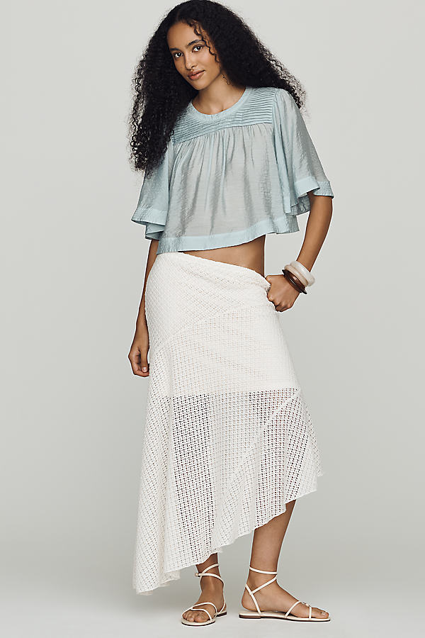 ANTHROPOLOGIE By Anthropologie Seamed Yoke Top