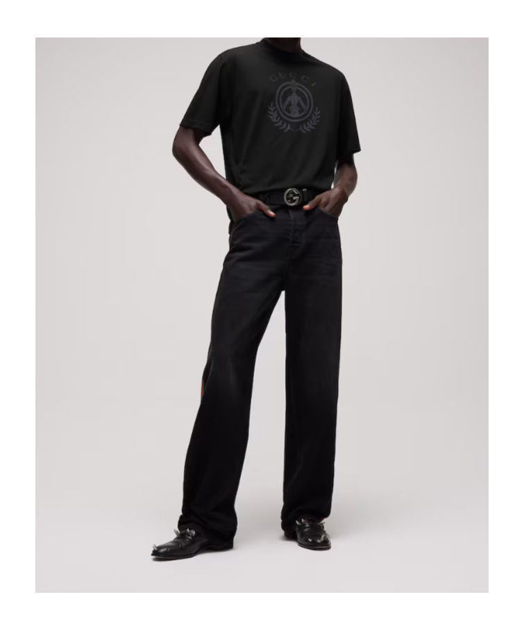 GUCCI Cotton jersey T-shirt with print