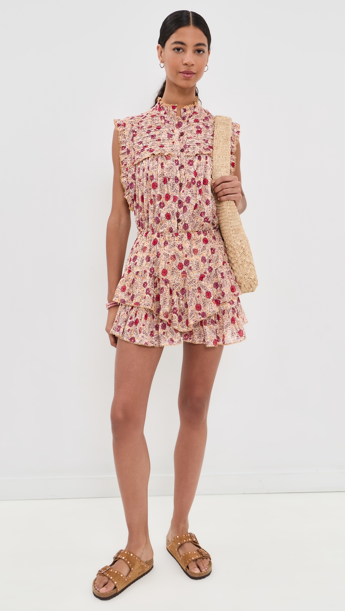 ISABEL MARANT ÉTOILE Isabel Marant Étoile Jocadia Tiered Floral Mini Skirt