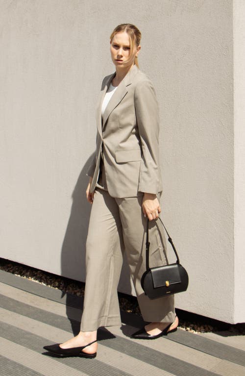 NOIRGAZE NOIRGAZE Fei Shoulder Bag with Gold Tone Lock Closure