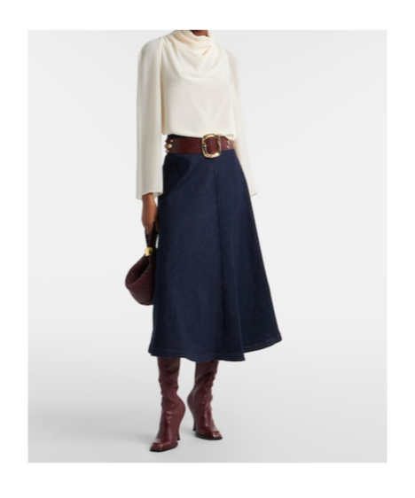 ALTUZARRA Altuzarra Varda Denim Midi Skirt