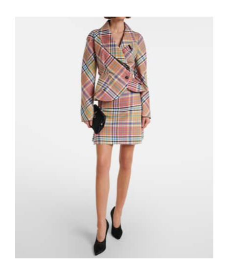 VIVIENNE WESTWOOD Vivienne Westwood Tartan Virgin Wool Kilt Mini Skirt