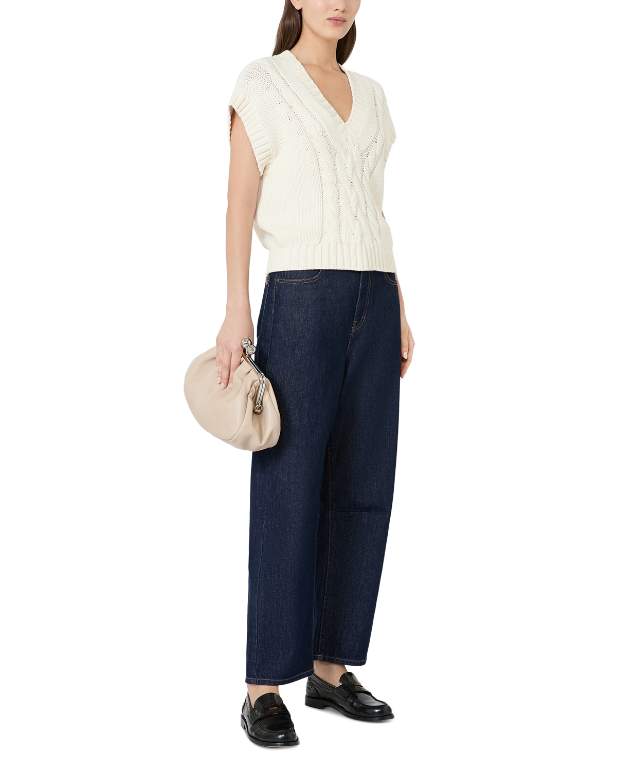 MAX MARA Weekend Max Mara Cable Knit Sweater Vest