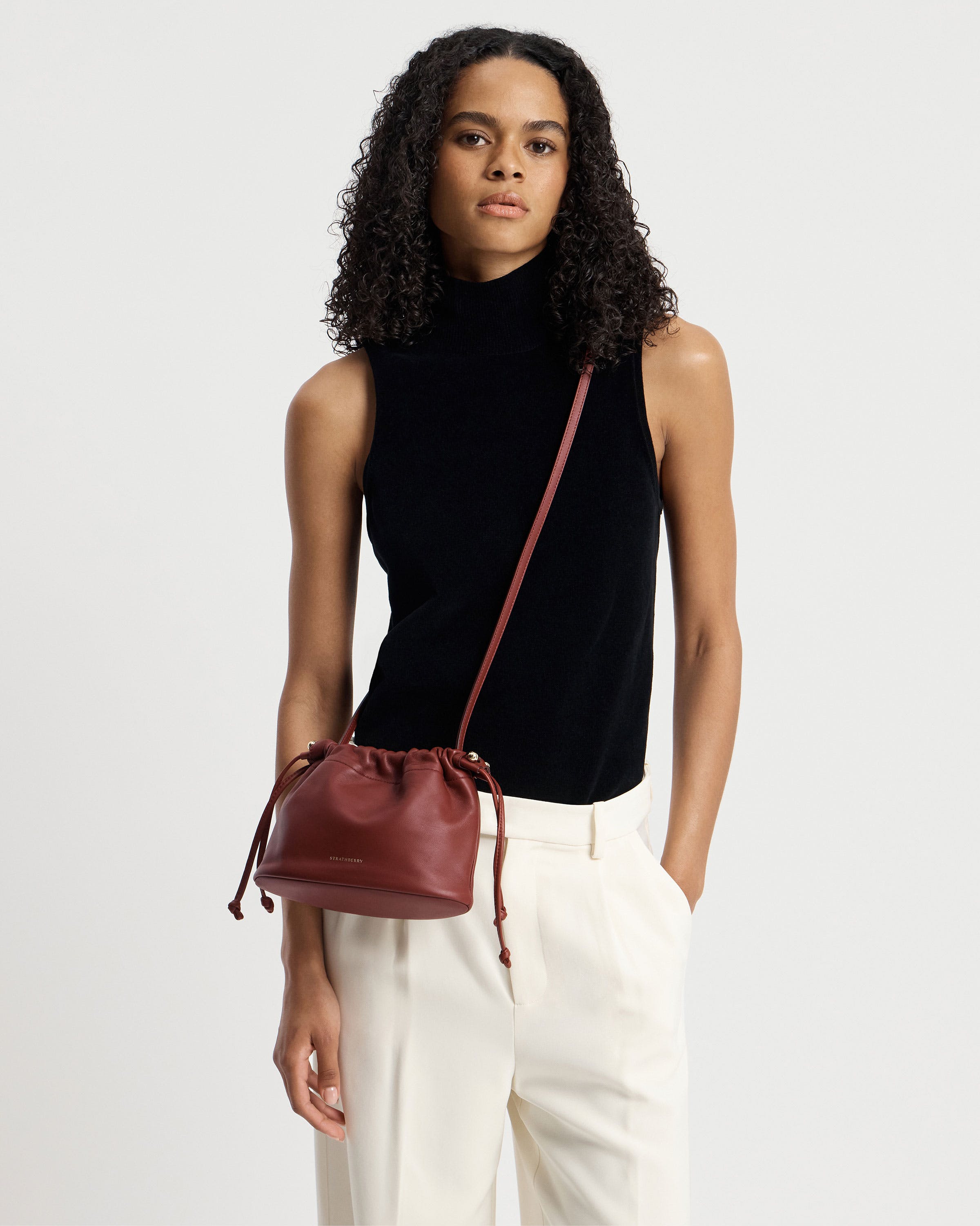 STRATHBERRY Strathberry Charlotte Drawstring Bucket Bag