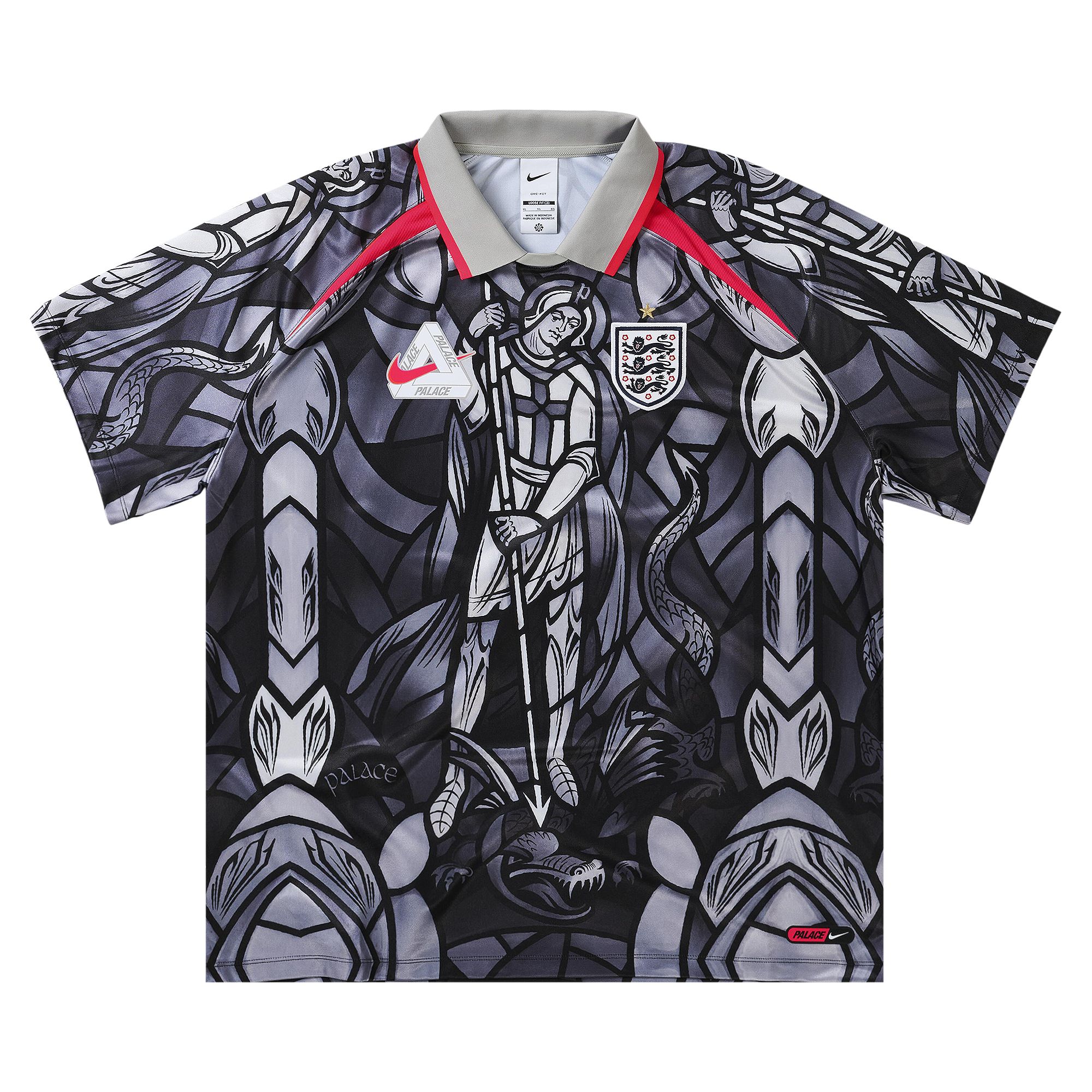 Gucci X Palace Printed Football Jersey - Blue | Editorialist