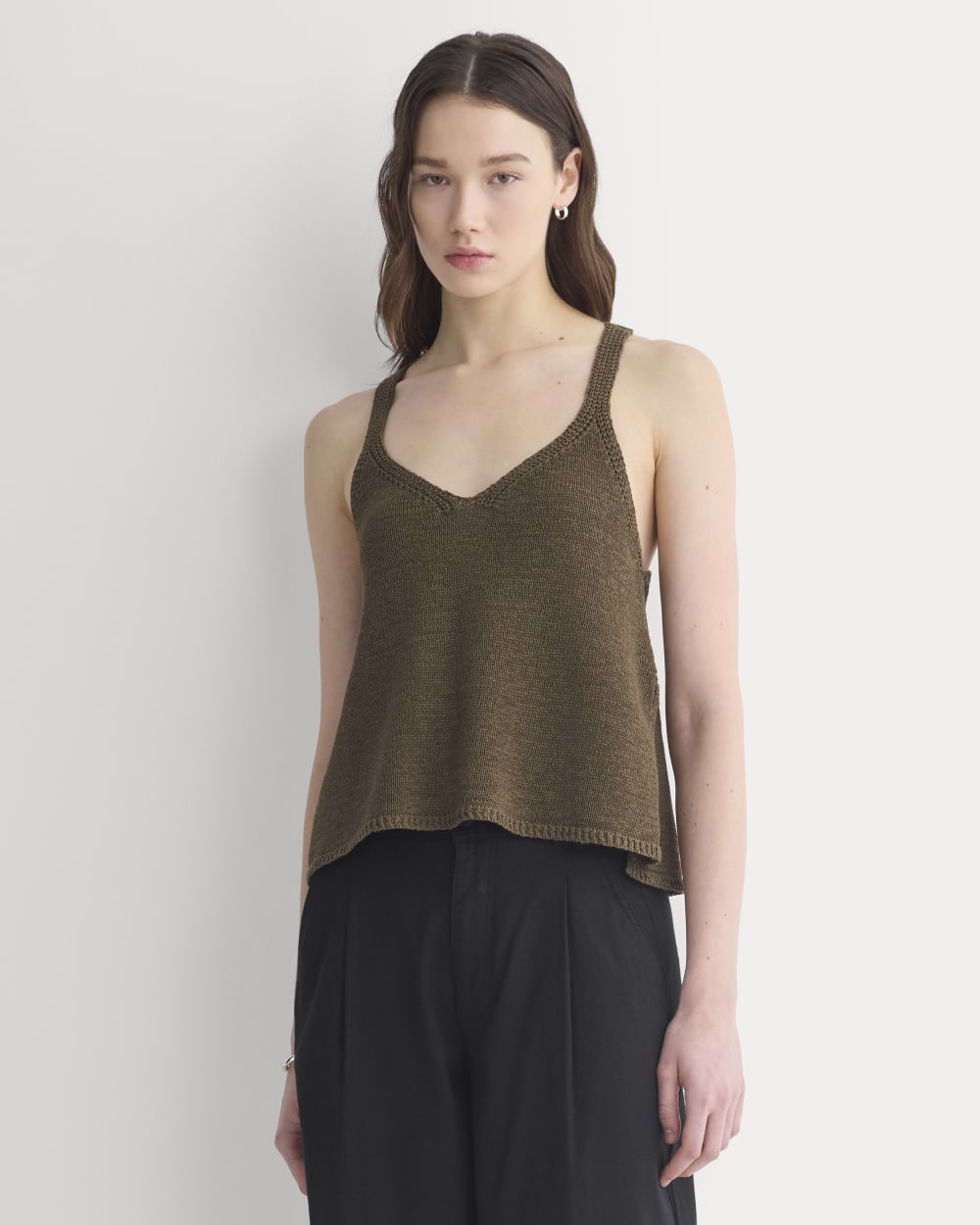 EVERLANE Everlane Racerback V-Neck Sweater