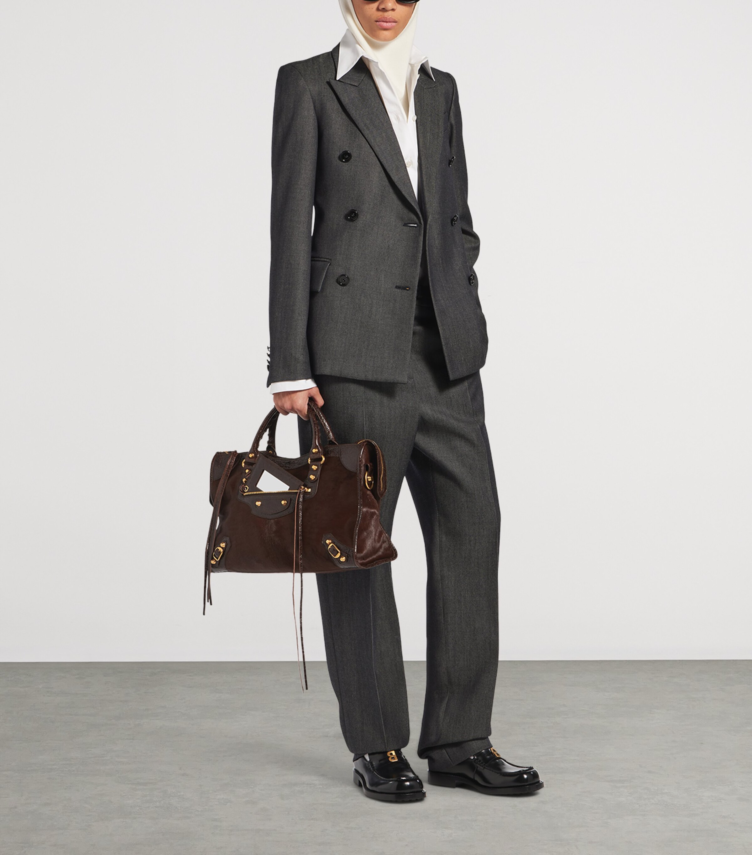 BALENCIAGA Balenciaga Wool Twill Double Breasted Blazer