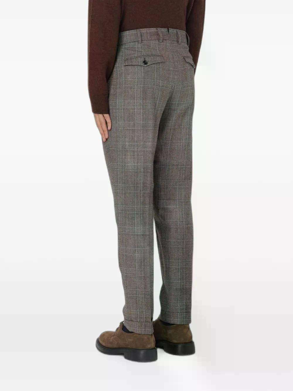 PT TORINO PT Torino Check Pleated Trousers