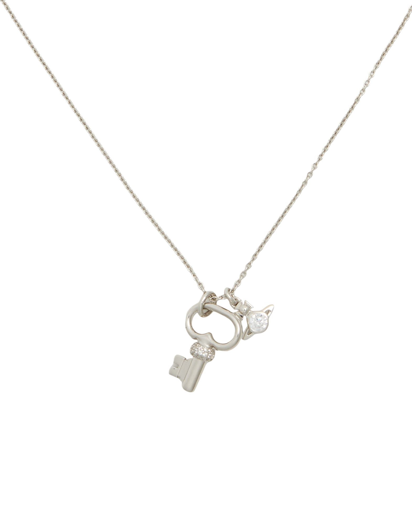 Vivienne Westwood Sterling Key Charm Pendant Necklace In Silver