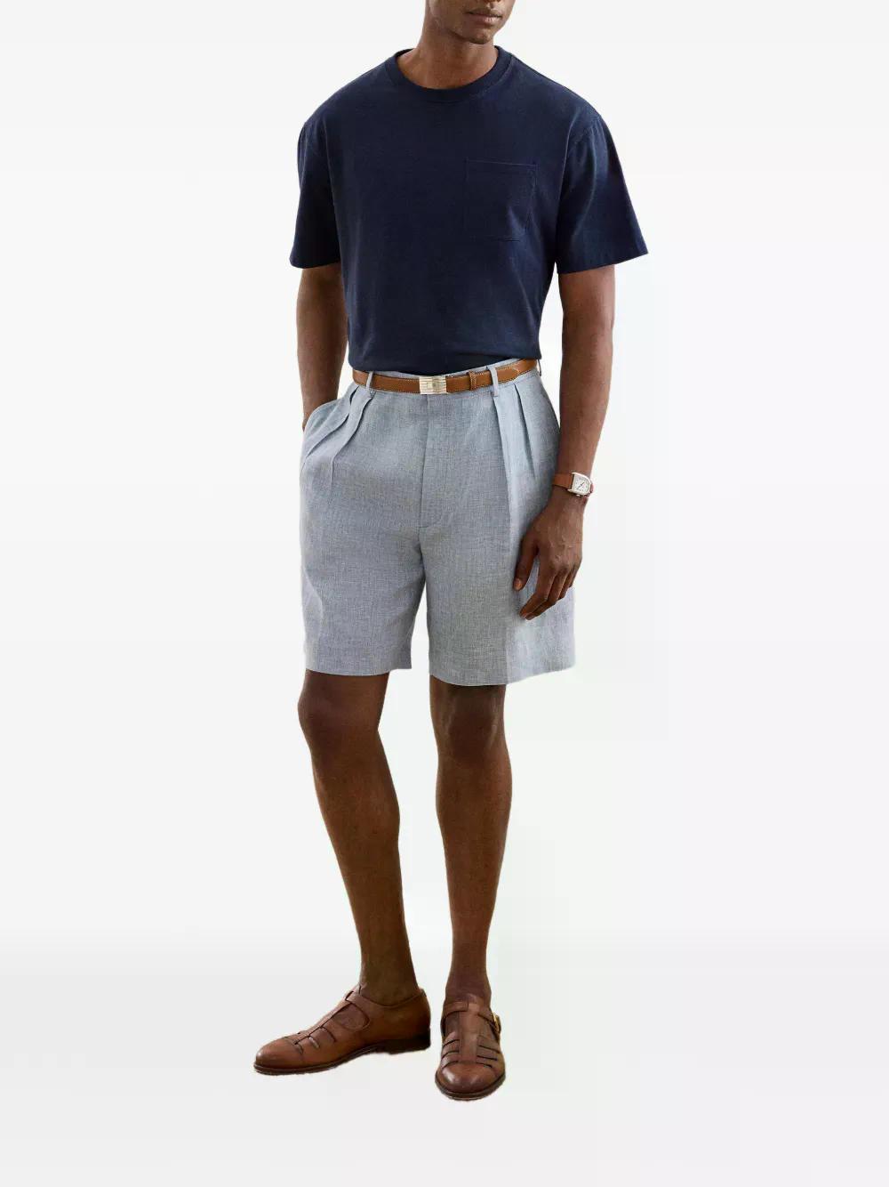 RALPH LAUREN PURPLE LABEL embroidered pocket t-shirt