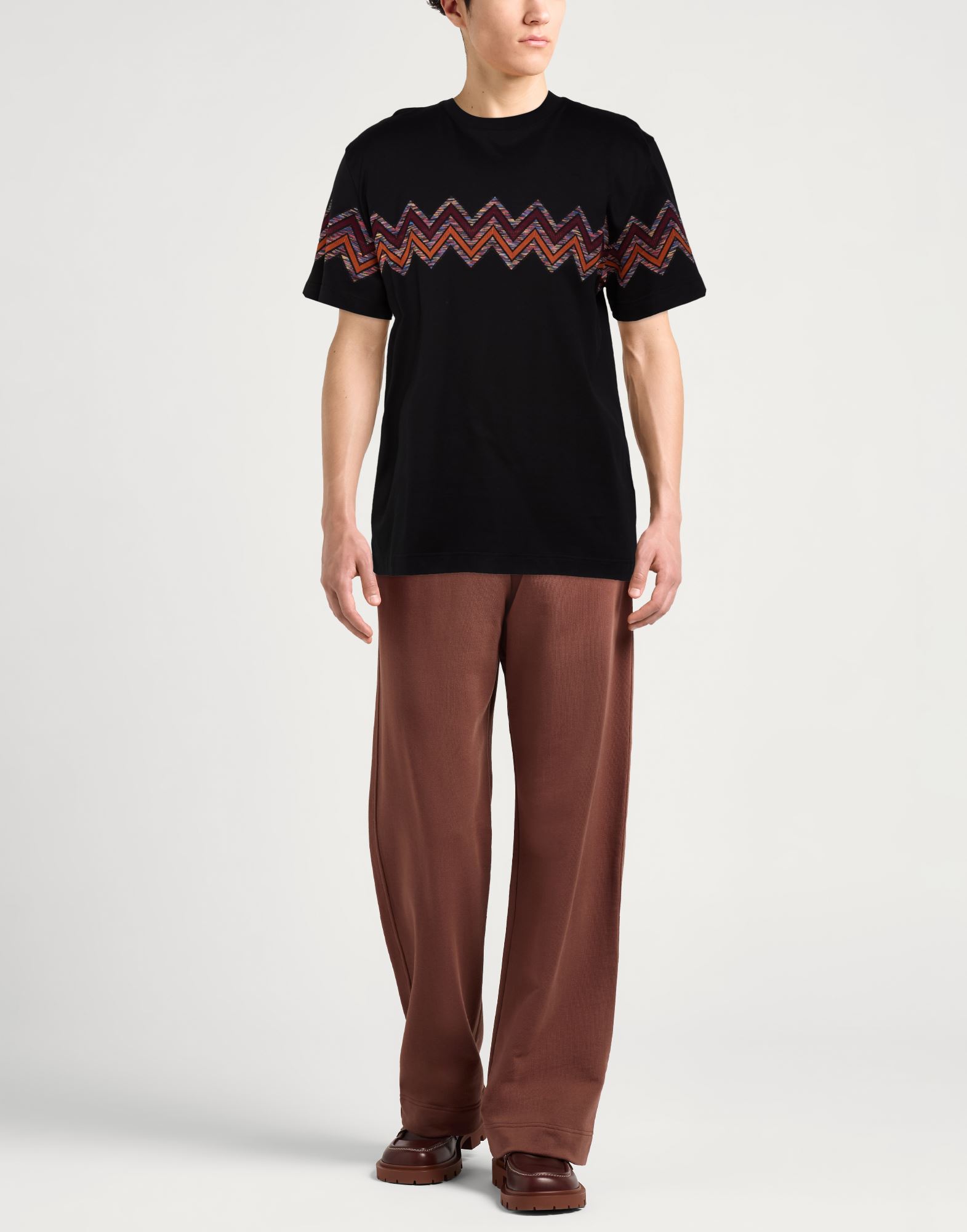 MISSONI man t-shirt navy size l cotton