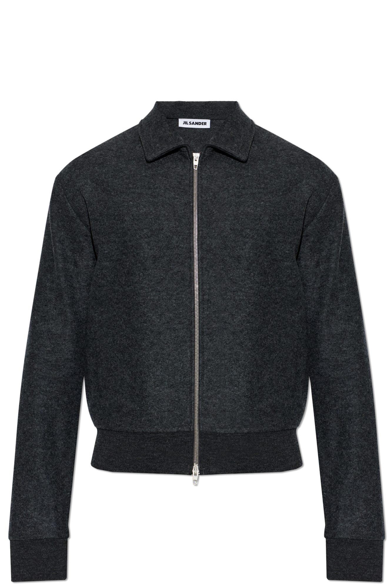 JIL SANDER JIL SANDER Zip-Up Wool Blend Jacket
