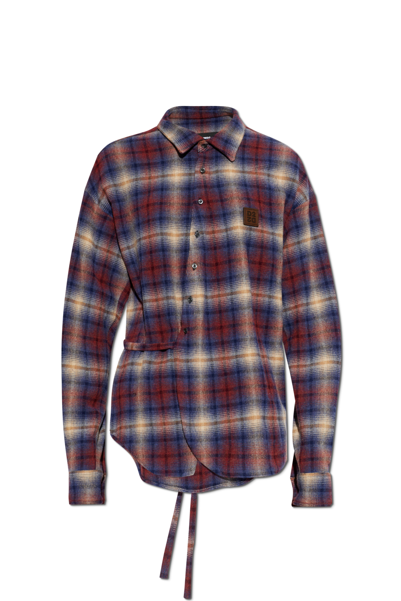 DSQUARED2 Dsquared2 Plaid Shirt with Tie Waist
