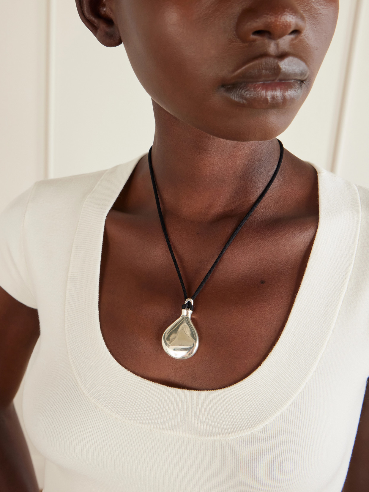 Sophie Buhai Net Sustain Emilie Cord, Pearl And Choker - Silver